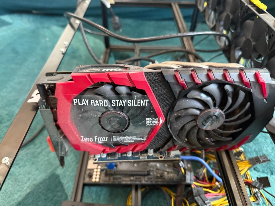 Crypto Mining Rig 6 Slot GPU Miner with 750W Power Supply, Radeon RX580 8G GPU | eBay