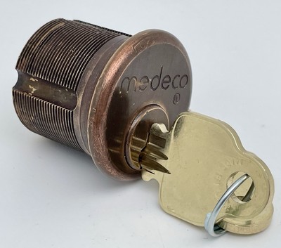 MEDECO Original 6-pin High-Security Mortise Cylinder w/ 2 Keys ...
