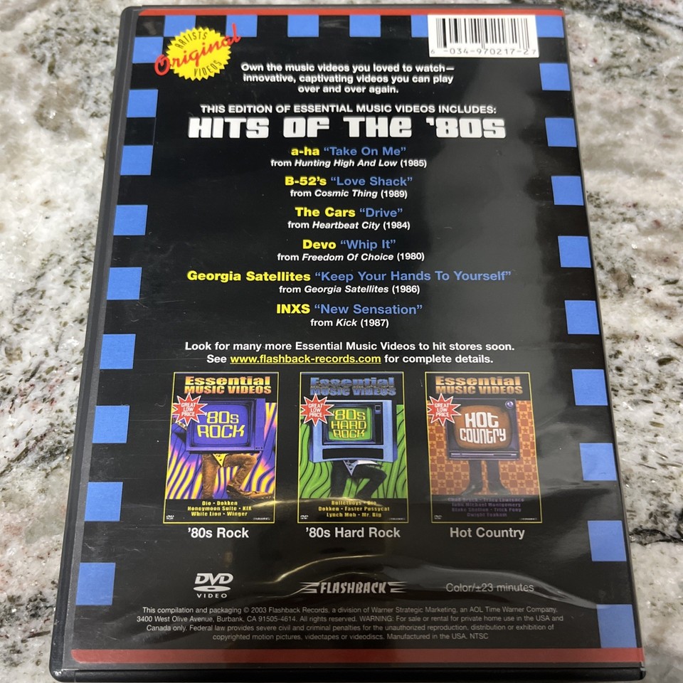 Essential Music Videos - Hits of The 80s (DVD, 2003) 603497021727| eBay
