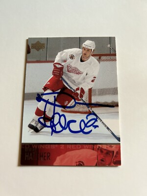 Derian Hatcher Signed 2002/03 Upperdeck Detroit Redwings Card # 71 | eBay