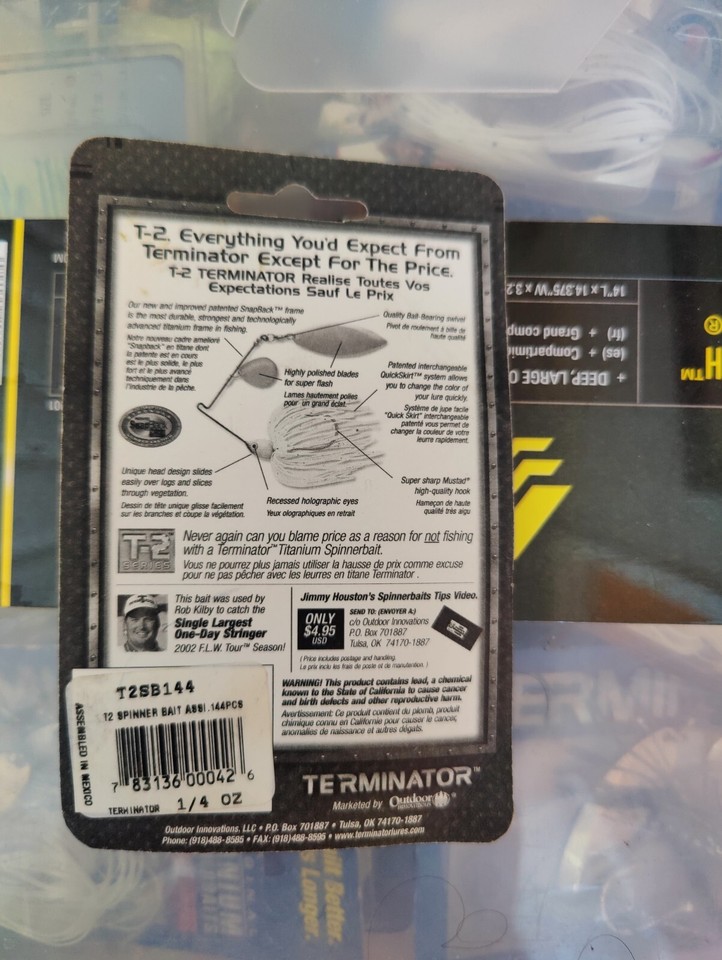 Terminator T2 Titanium Spinnerbait Rare | eBay