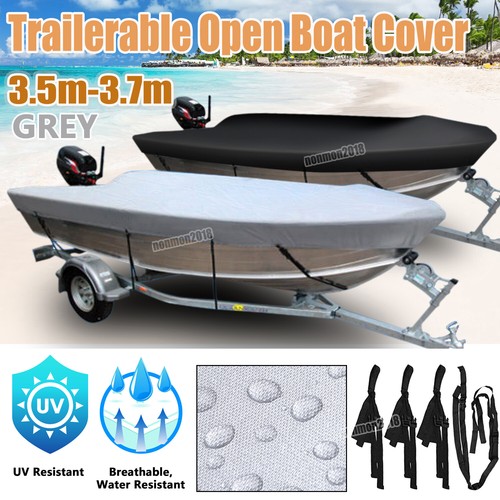 3.5m - 3.7m Trailerable Open Boat Cover Tinnie Heavy Duty Protector ...