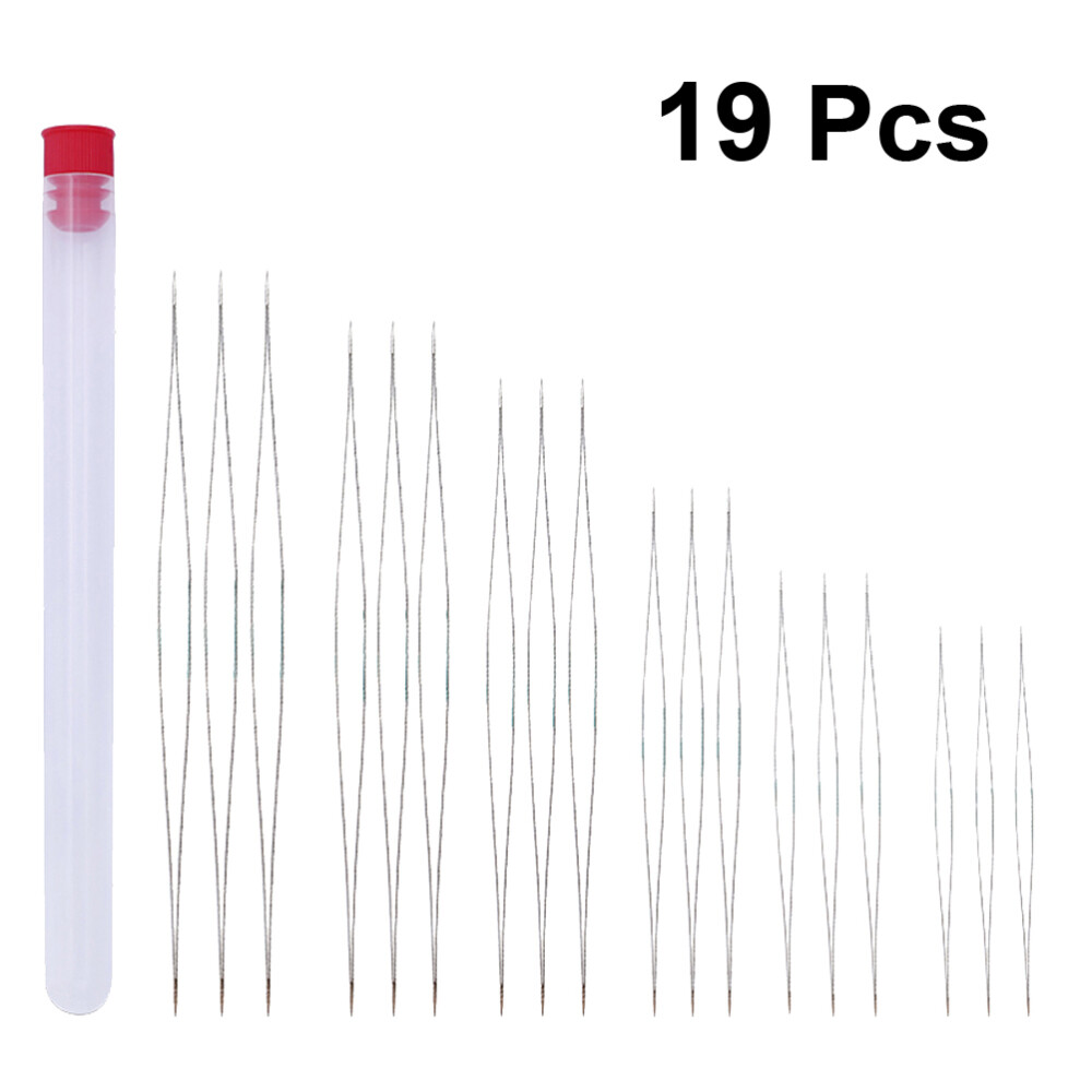 18 Pcs Bead Threader for Jewelry Stitching Big Eye Beading Needles | eBay