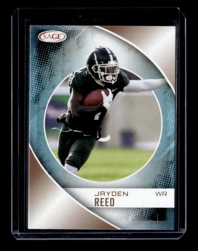 Jayden Reed 2023 Sage GOLD #121 Michigan State Spartans FOOTBALL ROOKIE ...