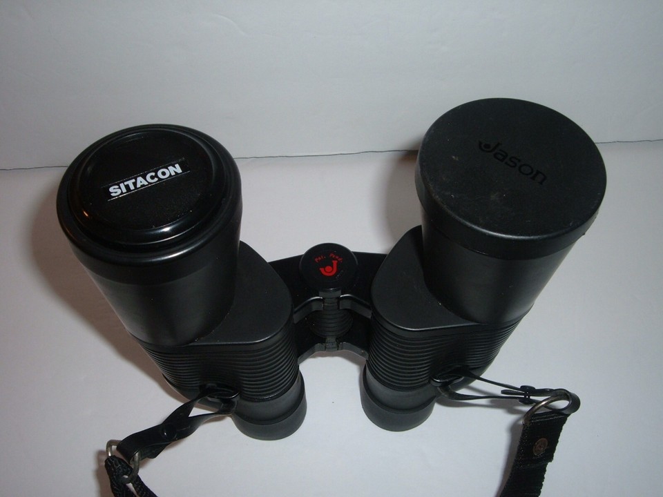 Jason Binoculars Perma Focus 2000 10-50 7.5 Degree Wide Angle with Case ...