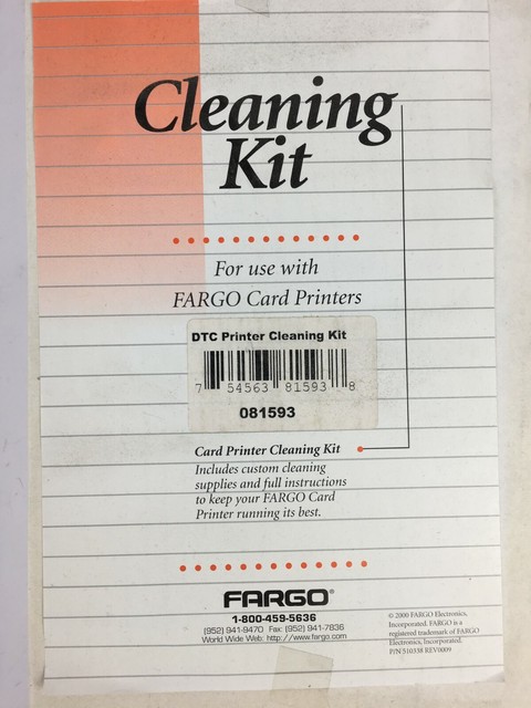 Fargo 081593 Card Printer Cleaning Kit for Dtc550 for sale online | eBay