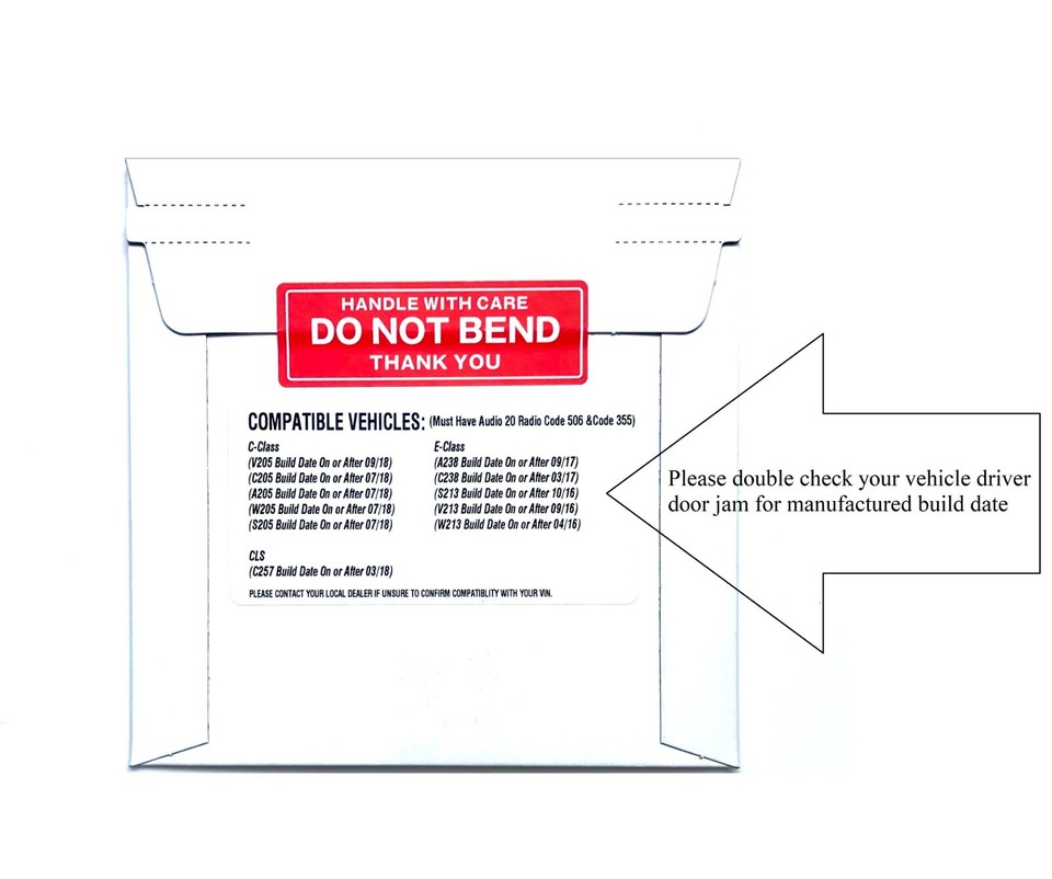 2019 Mercedes C-Class C180 C200 C250 C300 Navigation Garmin SD Card U.S ...