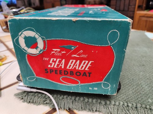Vintage 1950s Fleet line sea baby Toy Boat Battery Operated Motor | eBay