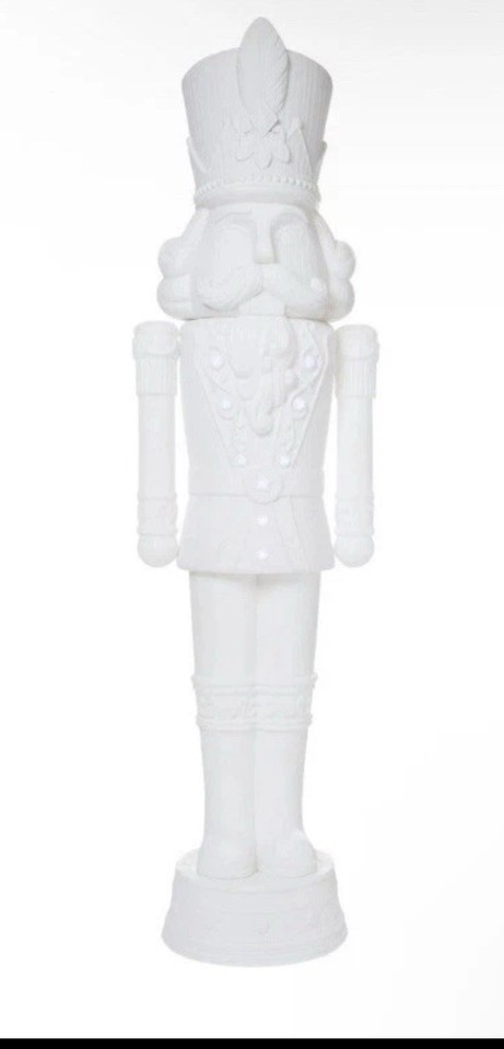 6 Foot Holiday Time 75” WHITE Nutcracker Christmas 2025 Edition New In ...