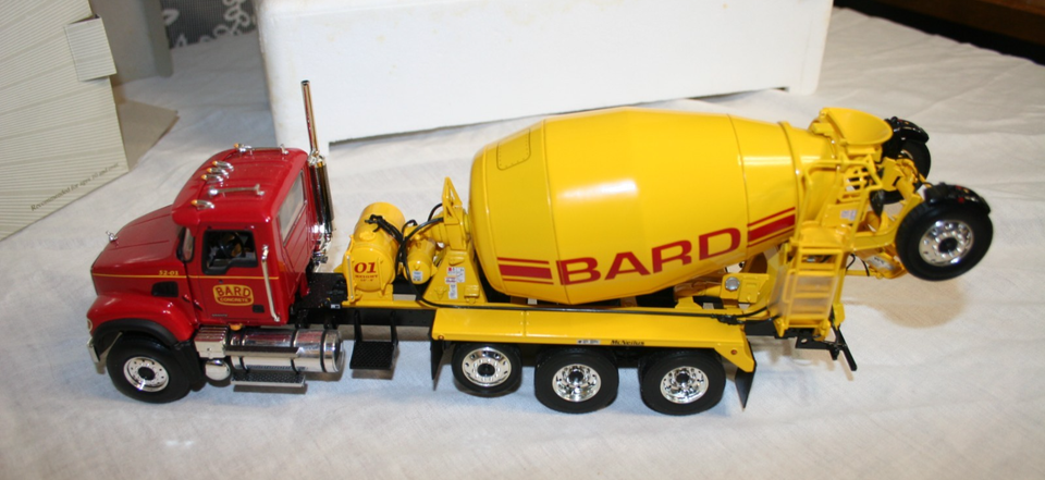First Gear 1/34th Mack Granite w Bridgemaster Mixer - Bard Concrete ...