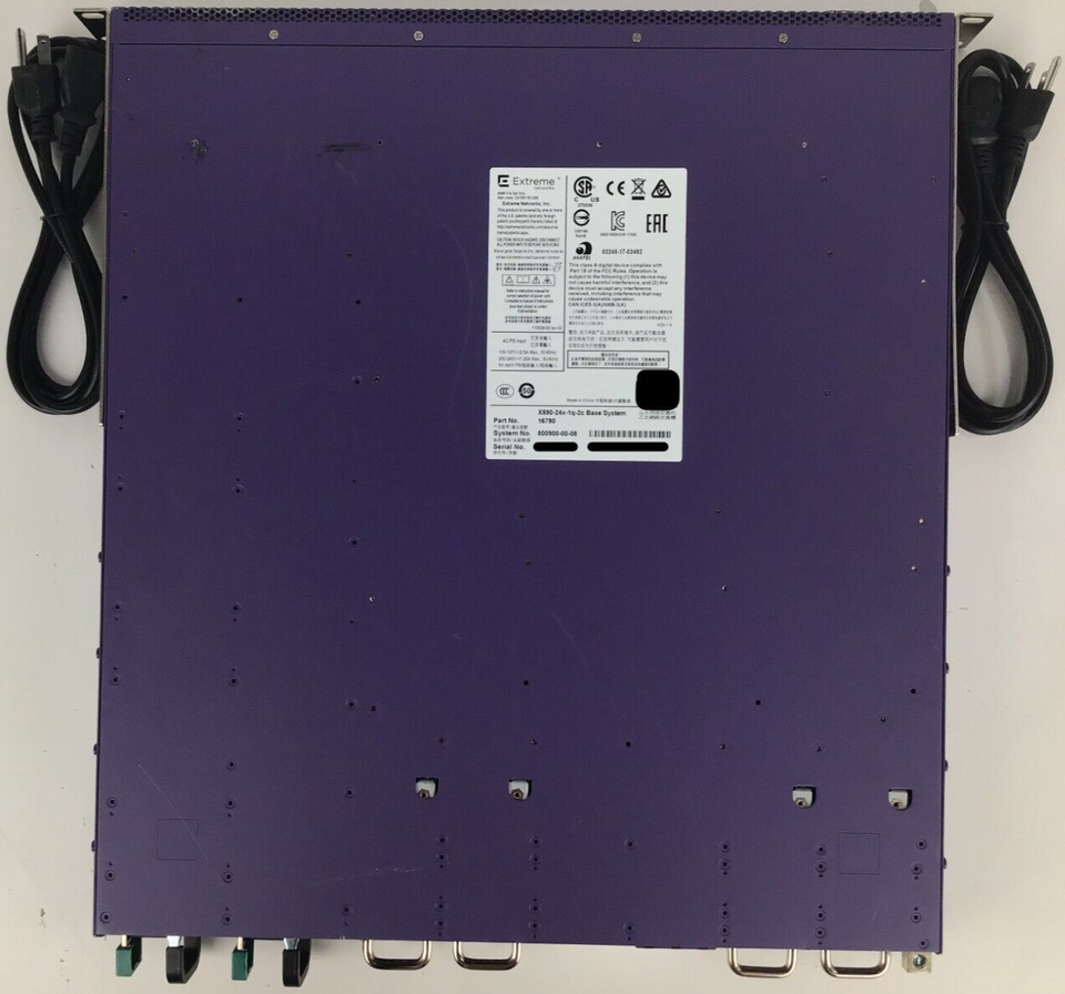 Extreme Networks 16790 Summit X590-24X-1Q-2C switch Adv Edge AVB Pack 2x 10961 | eBay