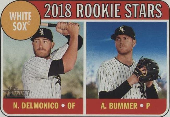 2018 Topps Heritage - Rookie Stars Nick Delmonico, Aaron Bummer #173 ...