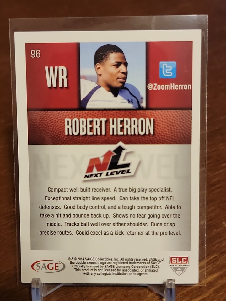 2014 SAGE Hit #96 Robert Herron | eBay