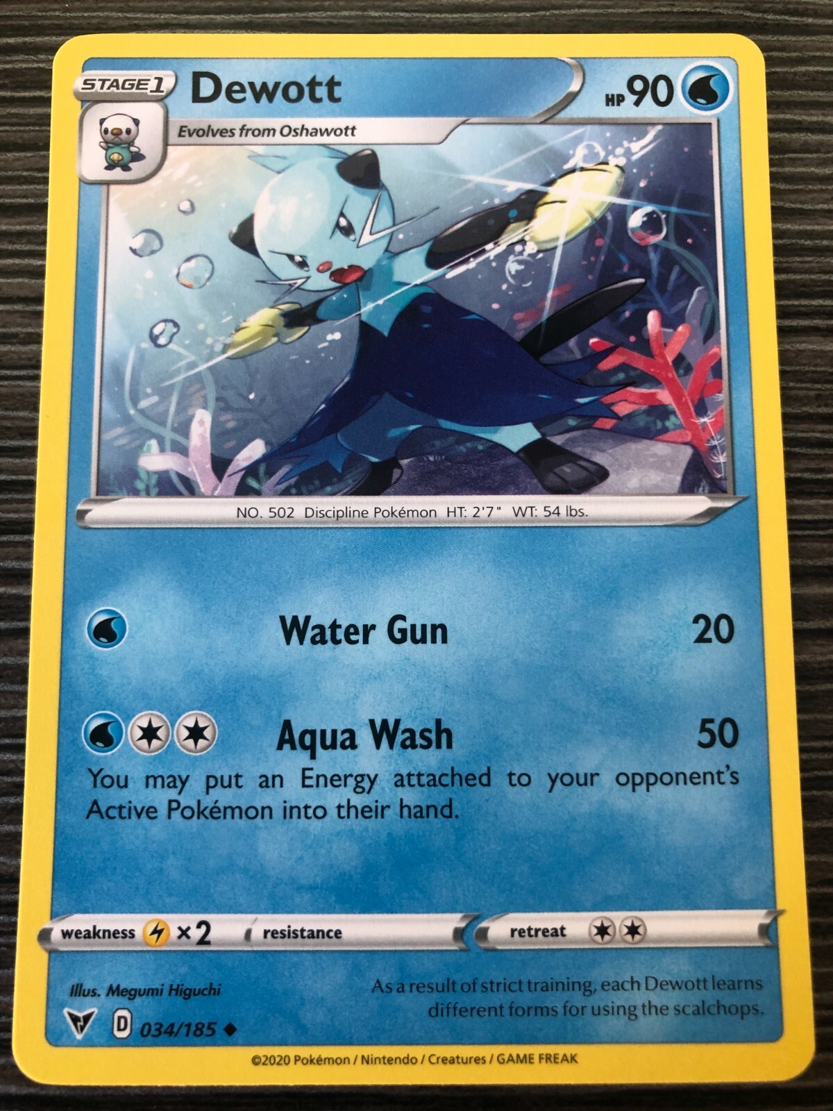 Dewott Pokemon Card - Printable Cards