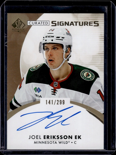 2023-24 SP Authentic Curated Signatures Joel Eriksson Ek 141/299 | eBay