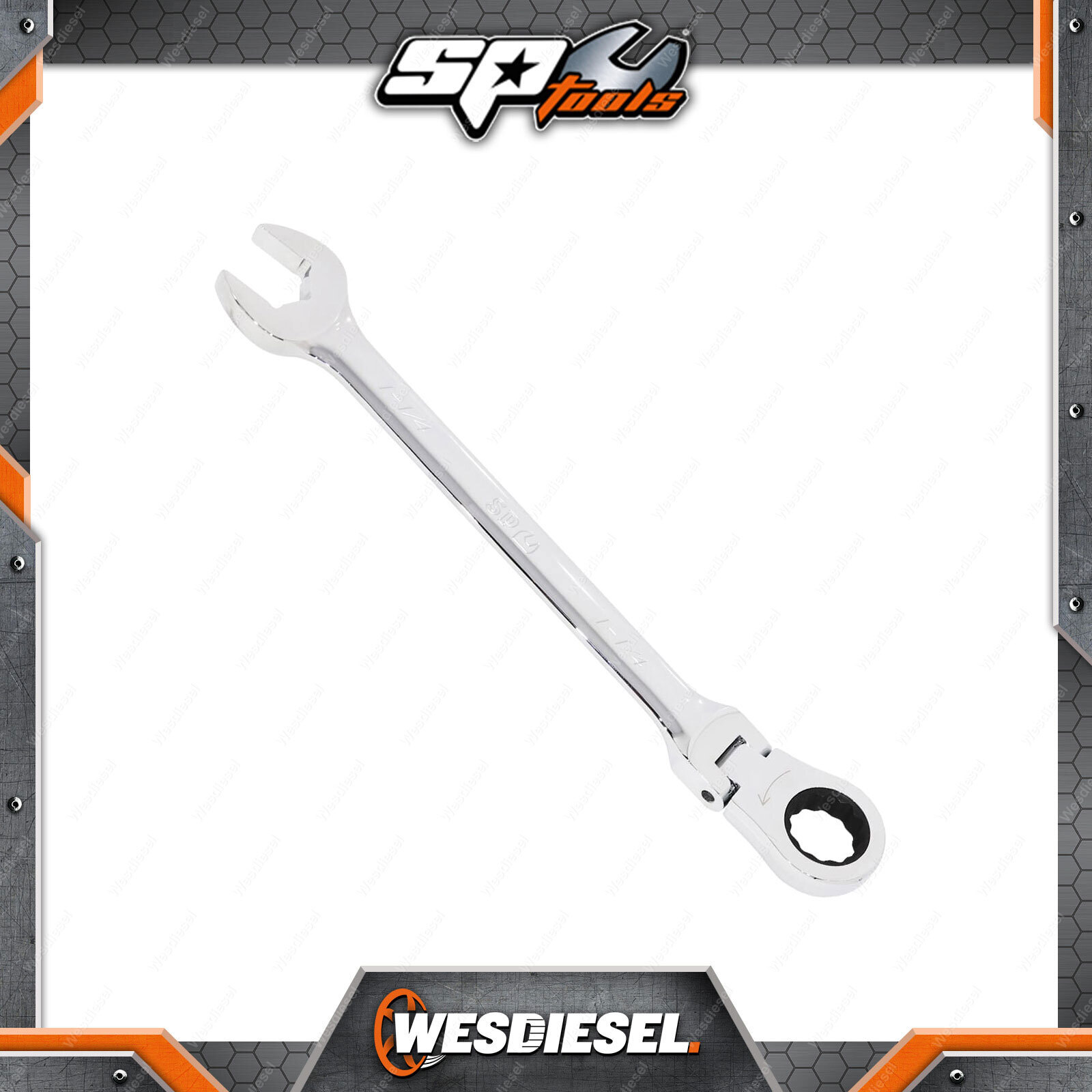 SP Tools 1/4 inch Gear Drive Quad Drive ROE Spanner - Flex Head SAE Cr ...