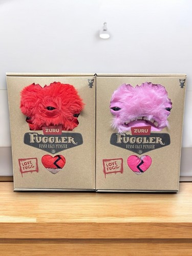 Zuru Love FUGG Fuggler Set 9" Red & Pink Valentine's Day Gift Plush ...