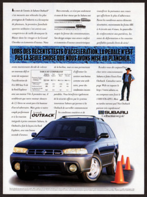 1997 SUBARU Outback Vintage Original Print AD Paul Hogan Crocodile ...
