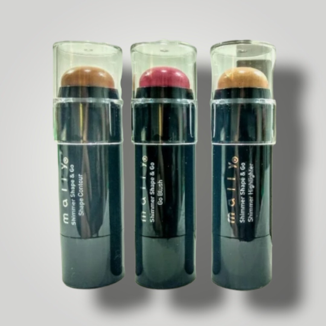 2 MALLY SHIMMER SHAPE & GO HIGHLIGHTER CONTOUR & BLUSH IN LIGHTER NEW ...