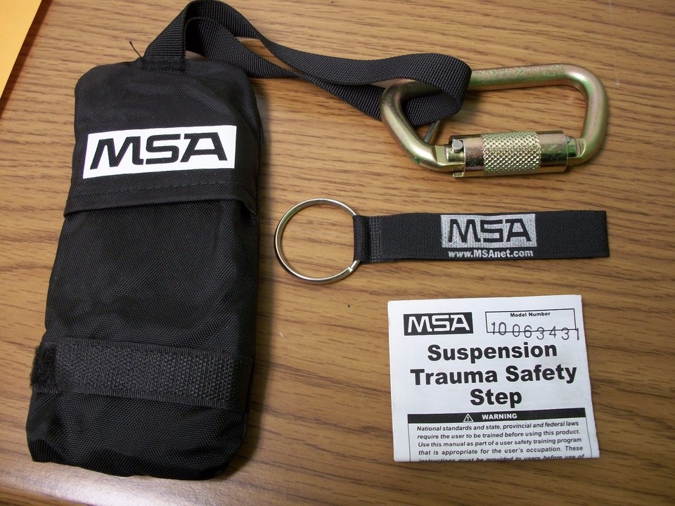 MSA 10063431 Suspension Trauma Safety Step w/carabiner | eBay