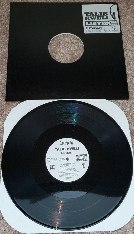 Talib Kweli Listen!!! Vinyl Single Promo | eBay