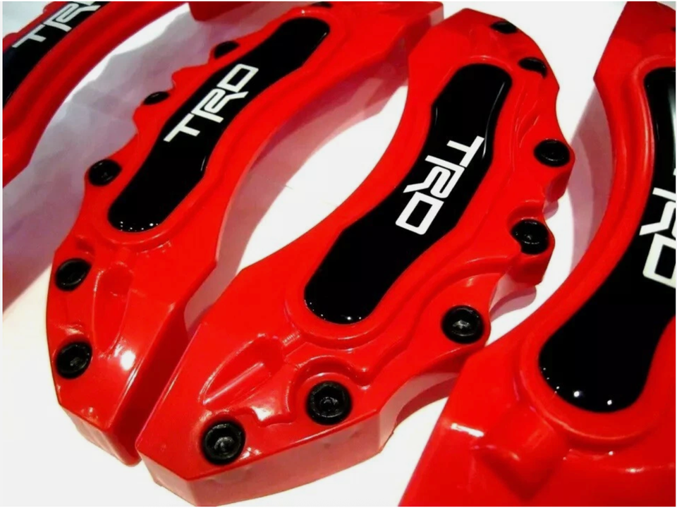 4x Red Brake Caliper Covers ? TRD Style | Universal Fit | Sport Look ...