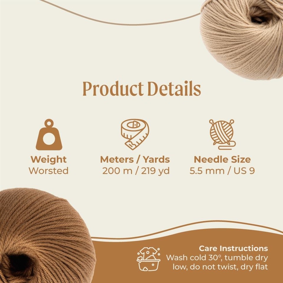 Wooly Merino Superwash Worsted Yarn – Ultra-Soft, Non-Itchy Luxury Wool ...