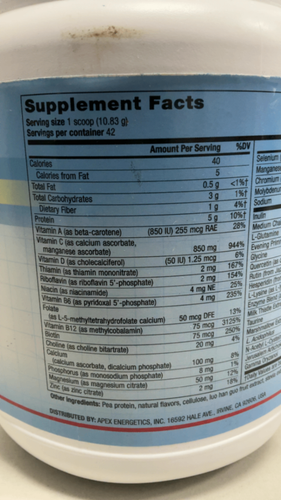 Clearvite-PSF K-84 By Apex Energetics | eBay