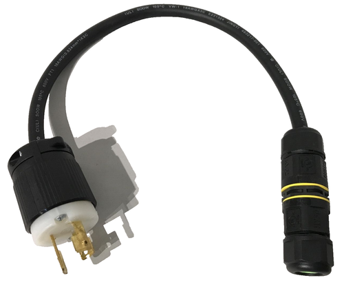 Nema L6-15 250v 15A 3 Wire Locking Plug with IP68 Junction - 13" Cord ...