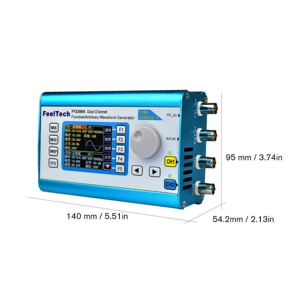 Feeltech+Fy2300+Dual+CH+DDS+Arbitrary+Waveform+Signal+Generator+20mhz ...