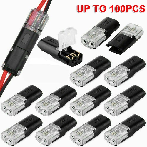 10/50PCS 12V Wire Cable Snap In Connector Terminal Connections Joiners ...