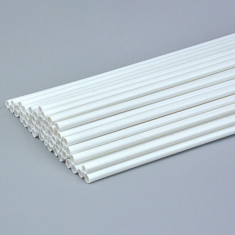 White ABS Round Hollow Tube 2mm-8mm Styrene Plastic Pipe DIY Model ...