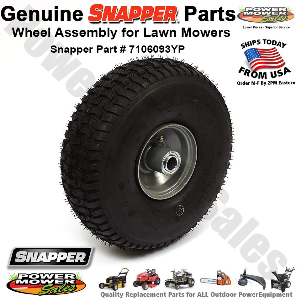 Snapper Briggs & Stratton Mower Wheel Assembly RE110 RE130 / 7106093YP ...