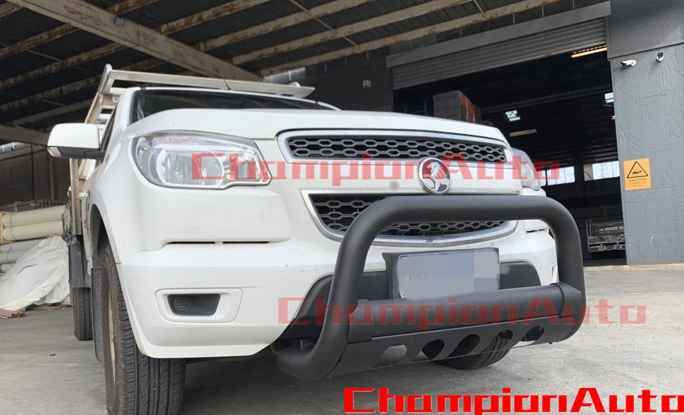 Holden RG Colorado Nudge Bar 2012- 2020 3'' Matt Sandy Black Powder ...