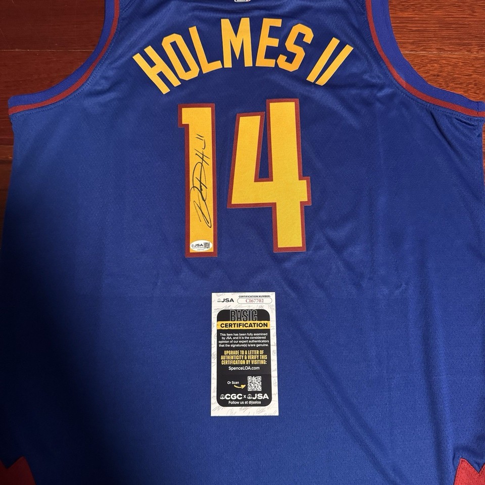 Daron Holmes II Signed Autographed Denver Nuggets Jersey PSA/DNA Coa | eBay