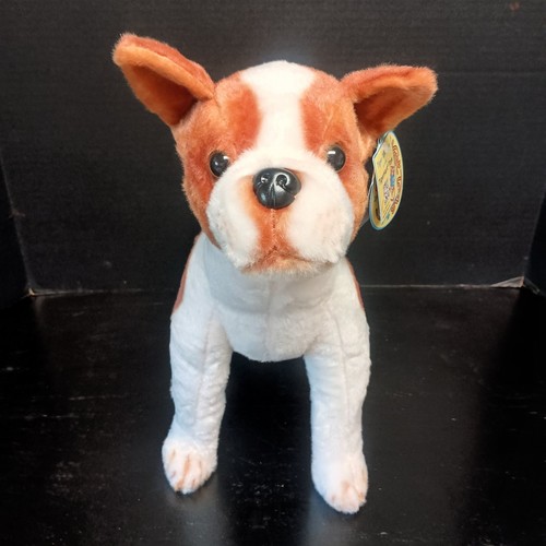 NEW Bobby The Boston Terrier Boxer 15" Plush Puppy Dog Posable Legs ...