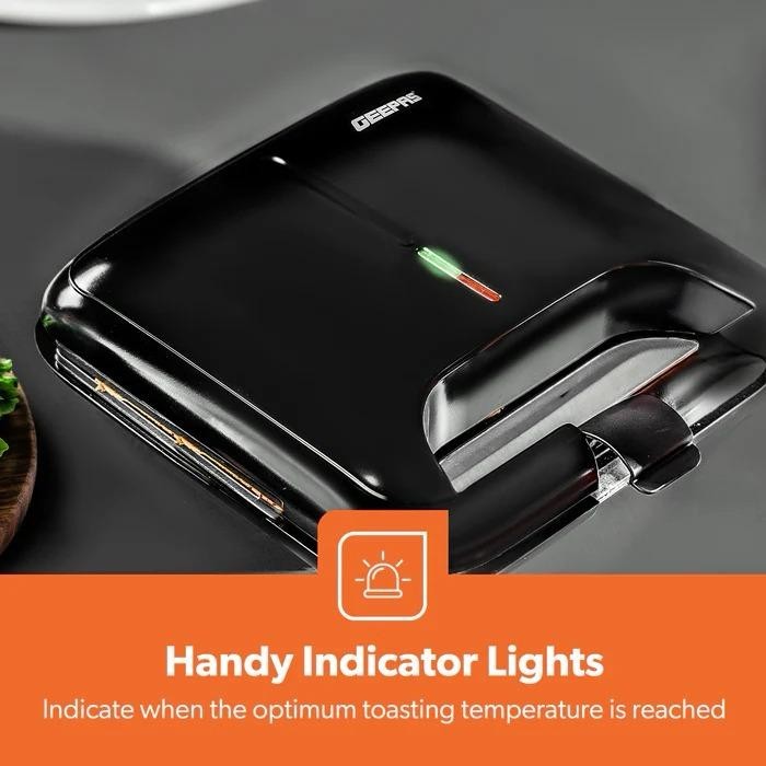 Toastie Sandwich Grill Maker 750W Non Stick Deep Fill 2 Slice Toaster ...