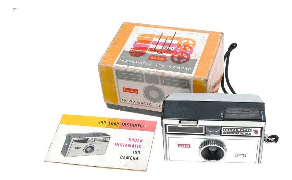Kodak Instamatic 100 Flash Cube 126 Film Camera Original Box ...