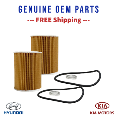 * Set of 2 * Hyundai/Kia OEM Oil Filter PALISADE, TELLURIDE, SEDONA ...