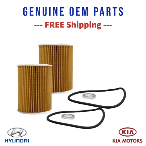 * Set of 2 * Hyundai/Kia OEM Oil Filter PALISADE, TELLURIDE, SEDONA ...