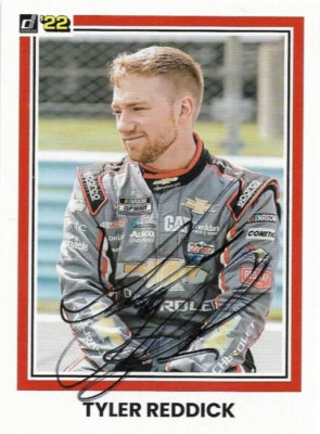 Tyler Reddick signed auto 2022 Donruss Retro card #148 NASCAR RISING ...