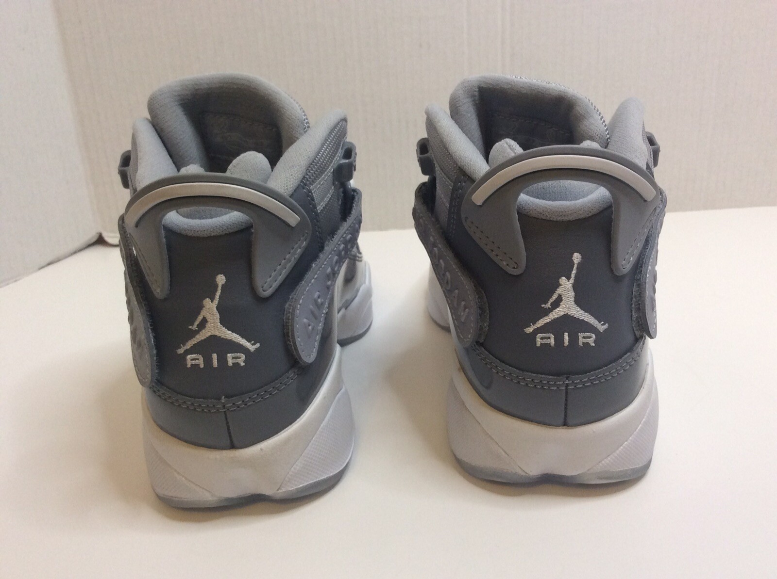 Nike Air Jordan 6 Rings Cool Grey White Shoes 323419-015 Size 4.5Y ...