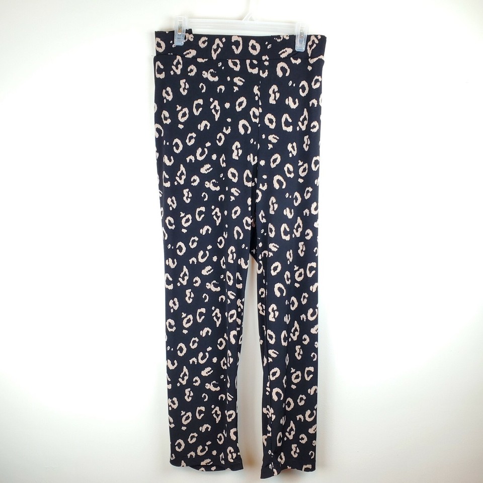 TORRID Black/Tan Leopard Print Cigarette Tapered Leg Pants Sz 4 | eBay