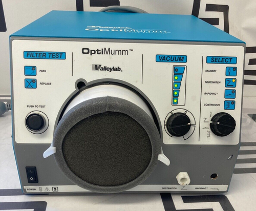 Tyco Valley Lab OptiMumm Smoke Evacuator GOOD Filter Passed Test 30 Day ...