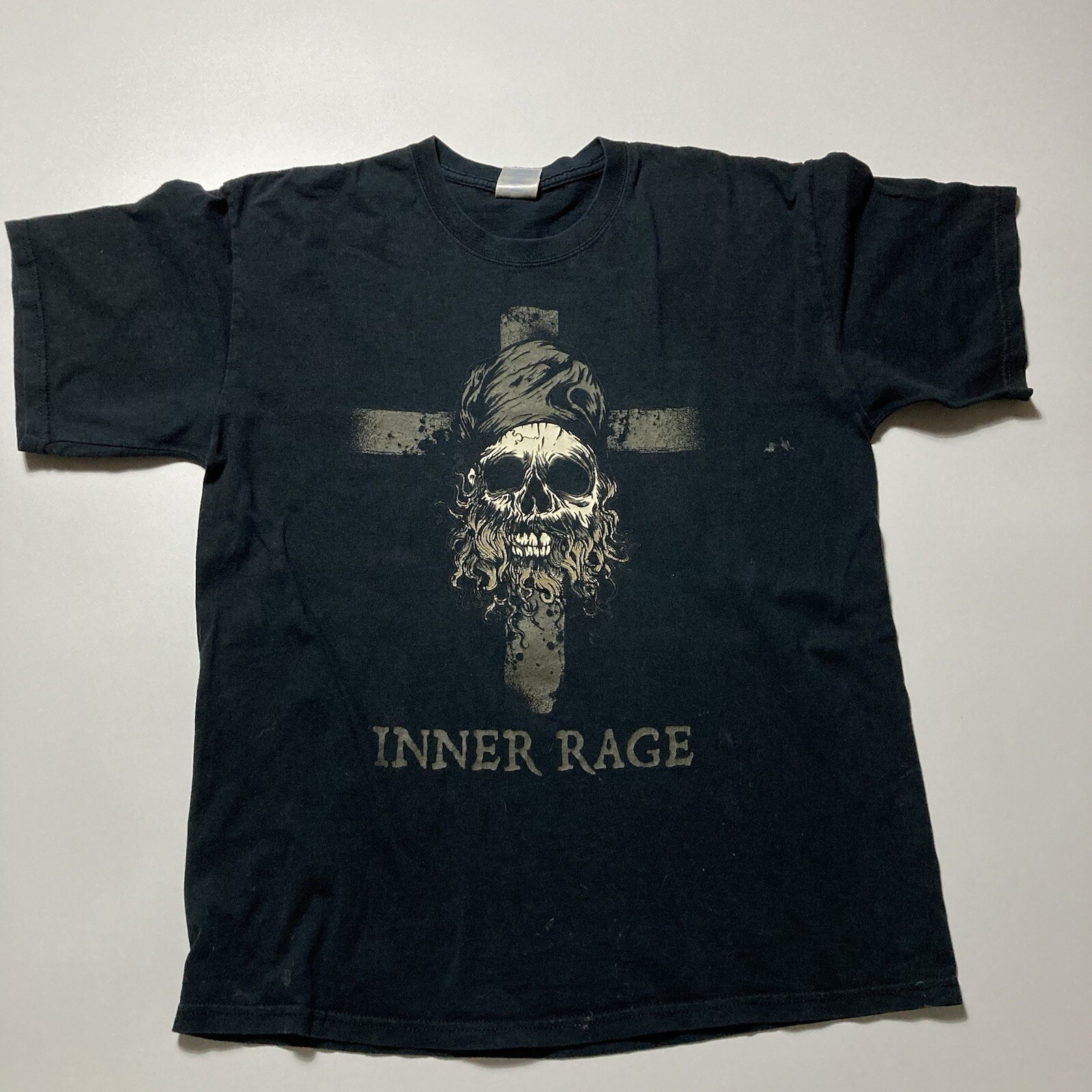 vintage inner rage brazilian death metal rock band tee - Gem