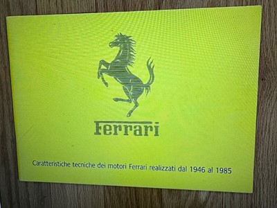 ORIGINAL Ferrari Engines Presentation book 1946 to 1985. Original | eBay