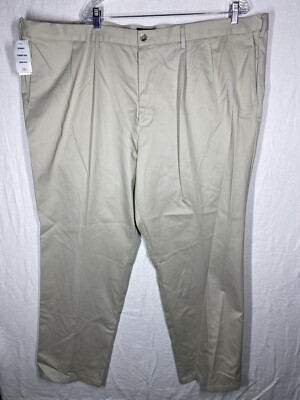 Dockers Mens Pant Signature Collection Khaki Big & Tall Pleated Size ...