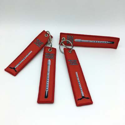 Red Spacex Keychain or Luggage Pull Remove Before Launch Replace After ...