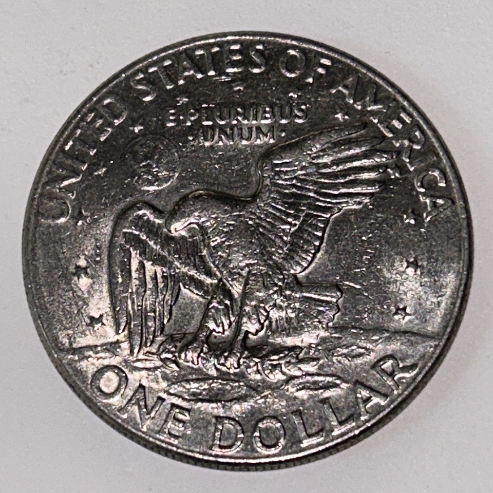 1977-D EISENHOWER LIBERTY ONE DOLLAR - 2 COIN SET Circulated Rare Moon ...