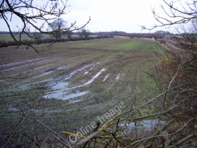 Photo 6x4 Water-logged Field near Brocklesby Station Ulceby/TA1014 ...